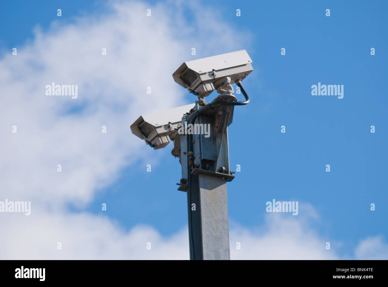 Twin cctv cameras hi-res stock photography and images - Alamy