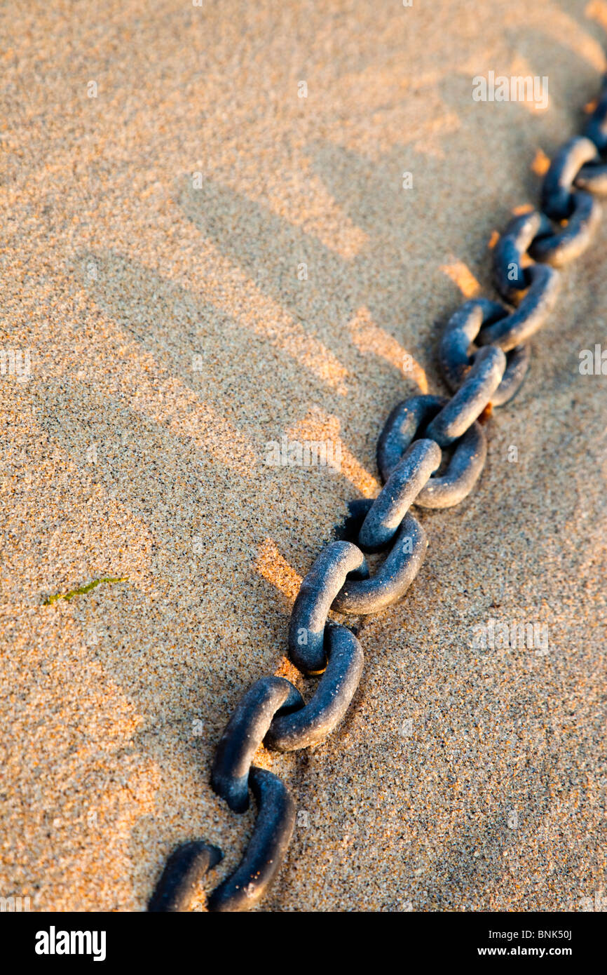 Chain On Beach High Resolution Stock Photography and Images - Alamy