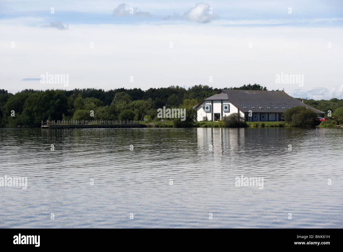 the oxford island discovery centre and jetty at lough neagh northern ...