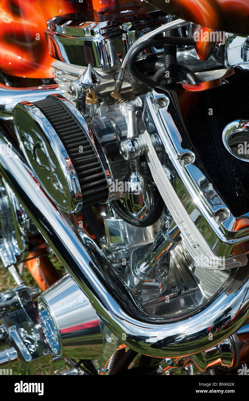 Orange County Chopper motorcycle v twin engine and airbrushed custom ...