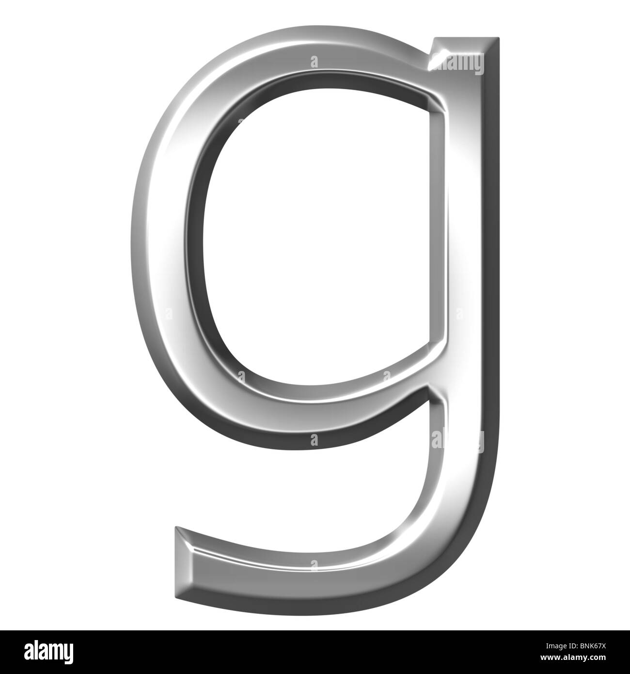 3d silver letter g Stock Photo - Alamy