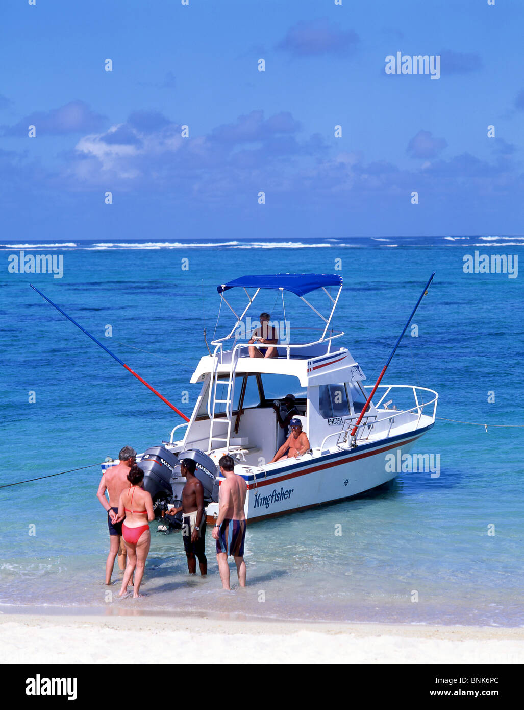 Beach view, Hotel Silver Beach, Trou d'Eau Douce, Flacq District ...