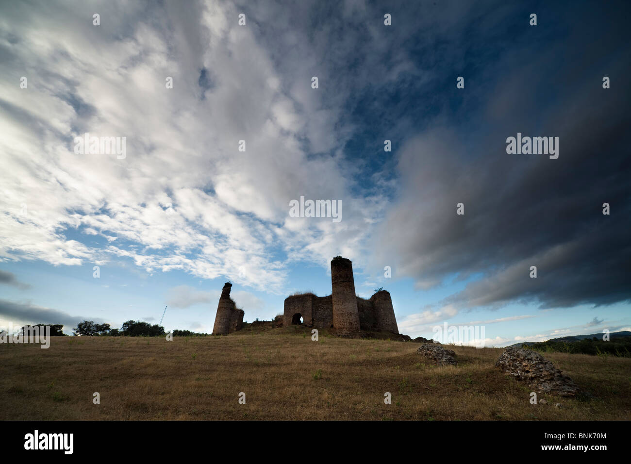Arab Castle of the Towers at evening Stock Photo - Alamy