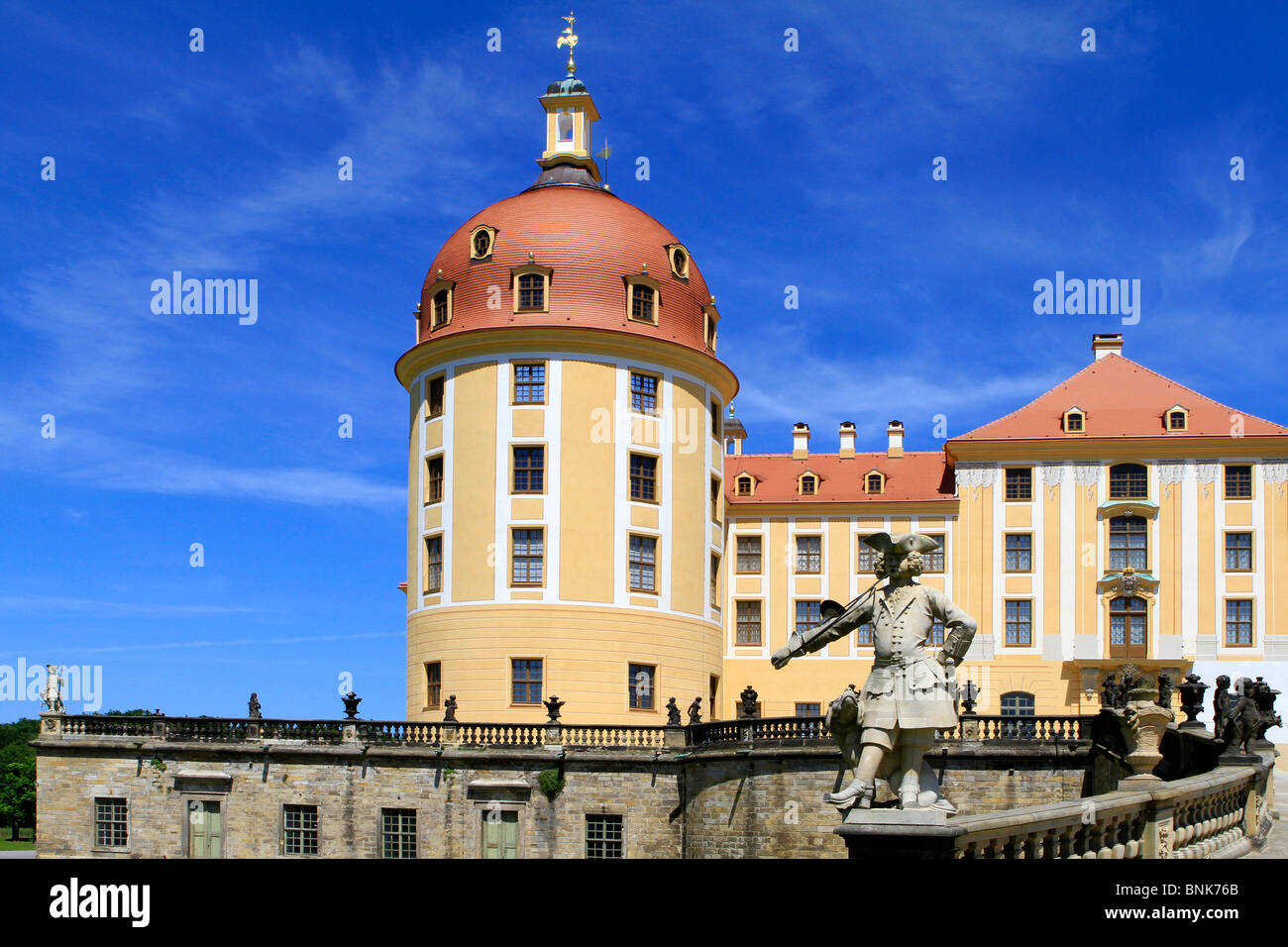 Baroque Moritzburg Castle, Dresden, Saxony, Germany, Europe Stock Photo ...