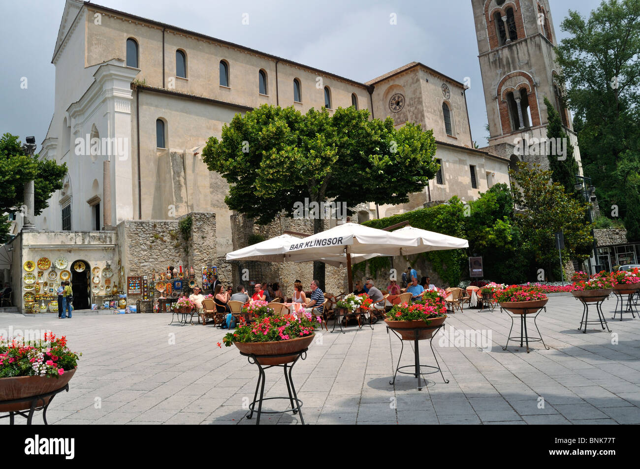 Piazza Duomo in Ravello on the Salerno Coast Stock Photo - Alamy