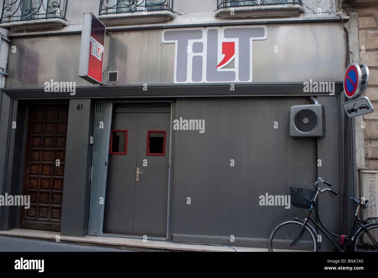 Storefront, Gay 1980's, Paris Gay Sauna "Le Tilt" Shop Front Stock ...
