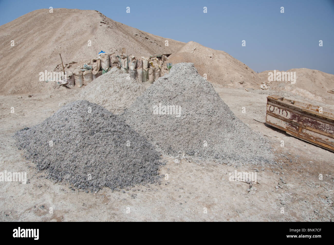 Africa, Senegal, Dakar. The Pink Lake of Retba. Salt harvesting along ...