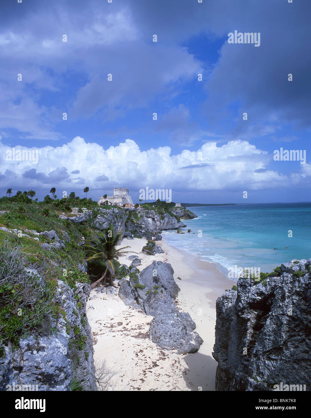 Mayan Temple Archaelogical site, Tulum, Quintana Roo State, Mexico ...
