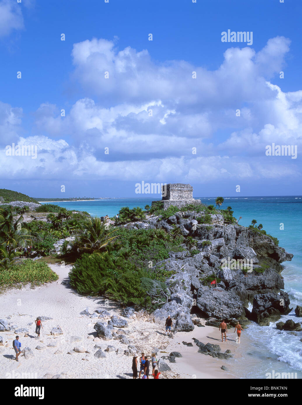 Mayan Temple Archaelogical site, Tulum, Quintana Roo State, Mexico ...
