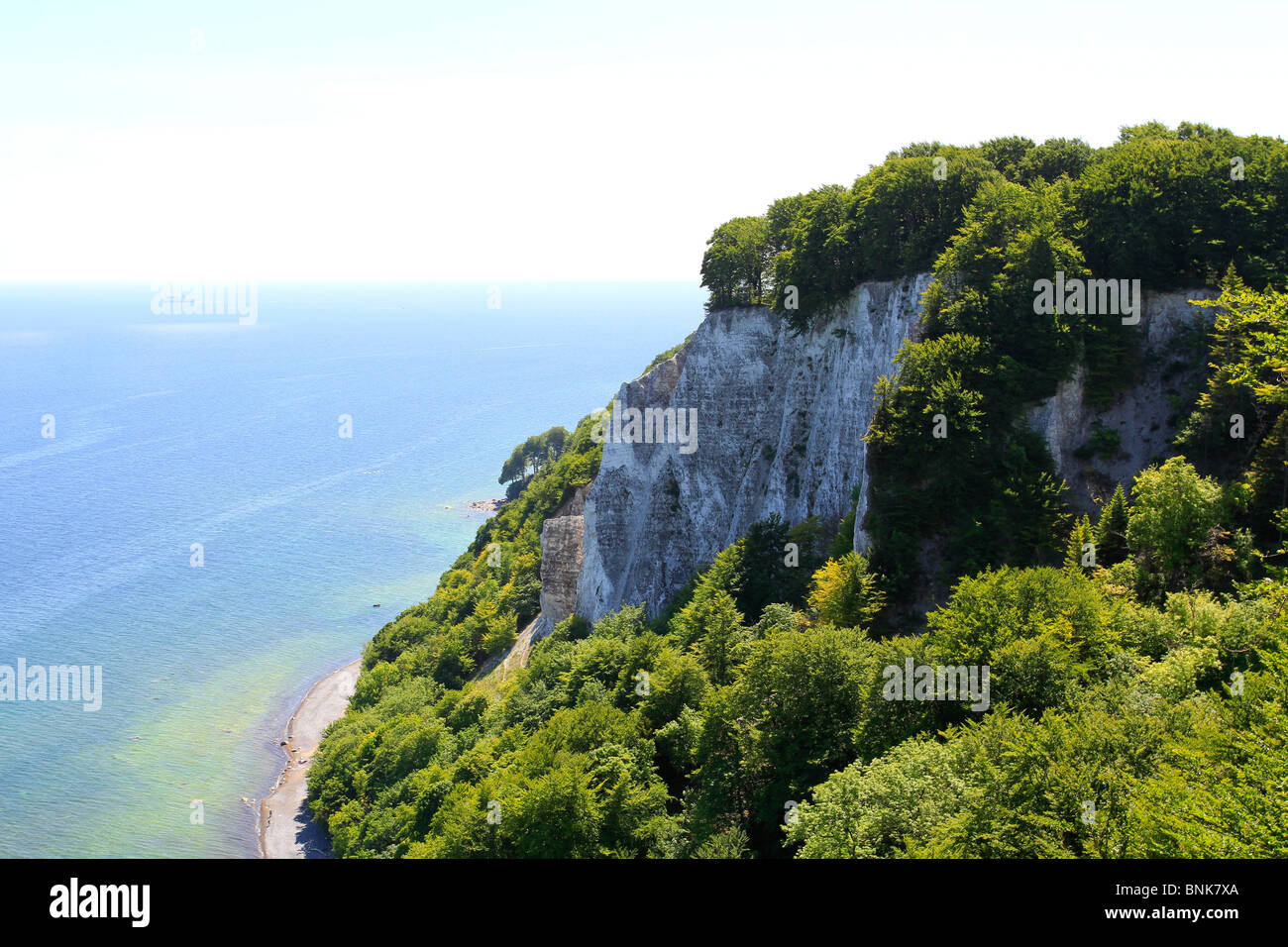 Chalk cliff , Jasmund National Park, Ruegen island, Mecklenburg Western ...