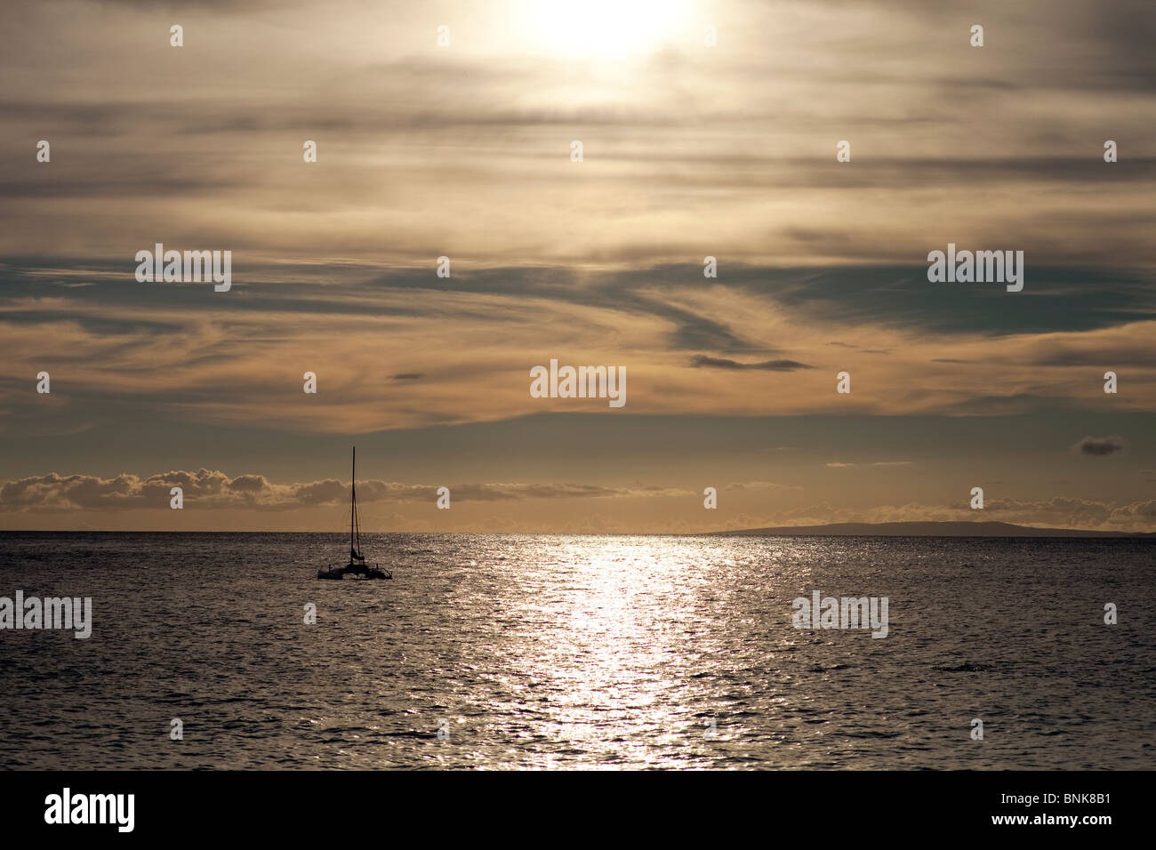 Early sunset on Maui, Hawaii Stock Photo - Alamy