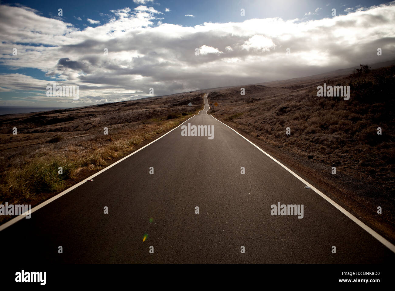 Road desert in Hawaii Stock Photo - Alamy