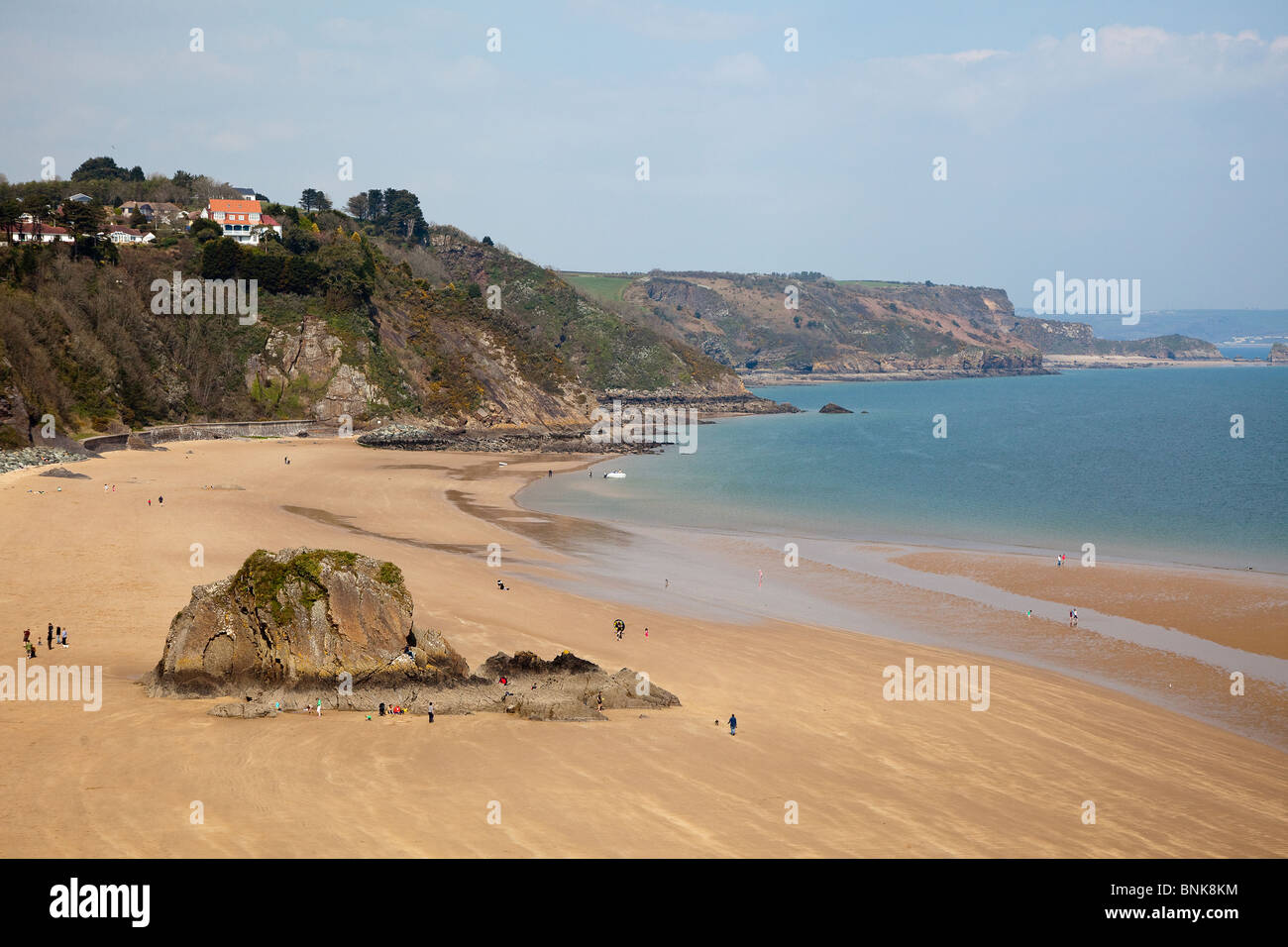 North Beach Tenby Wales UK Stock Photo - Alamy
