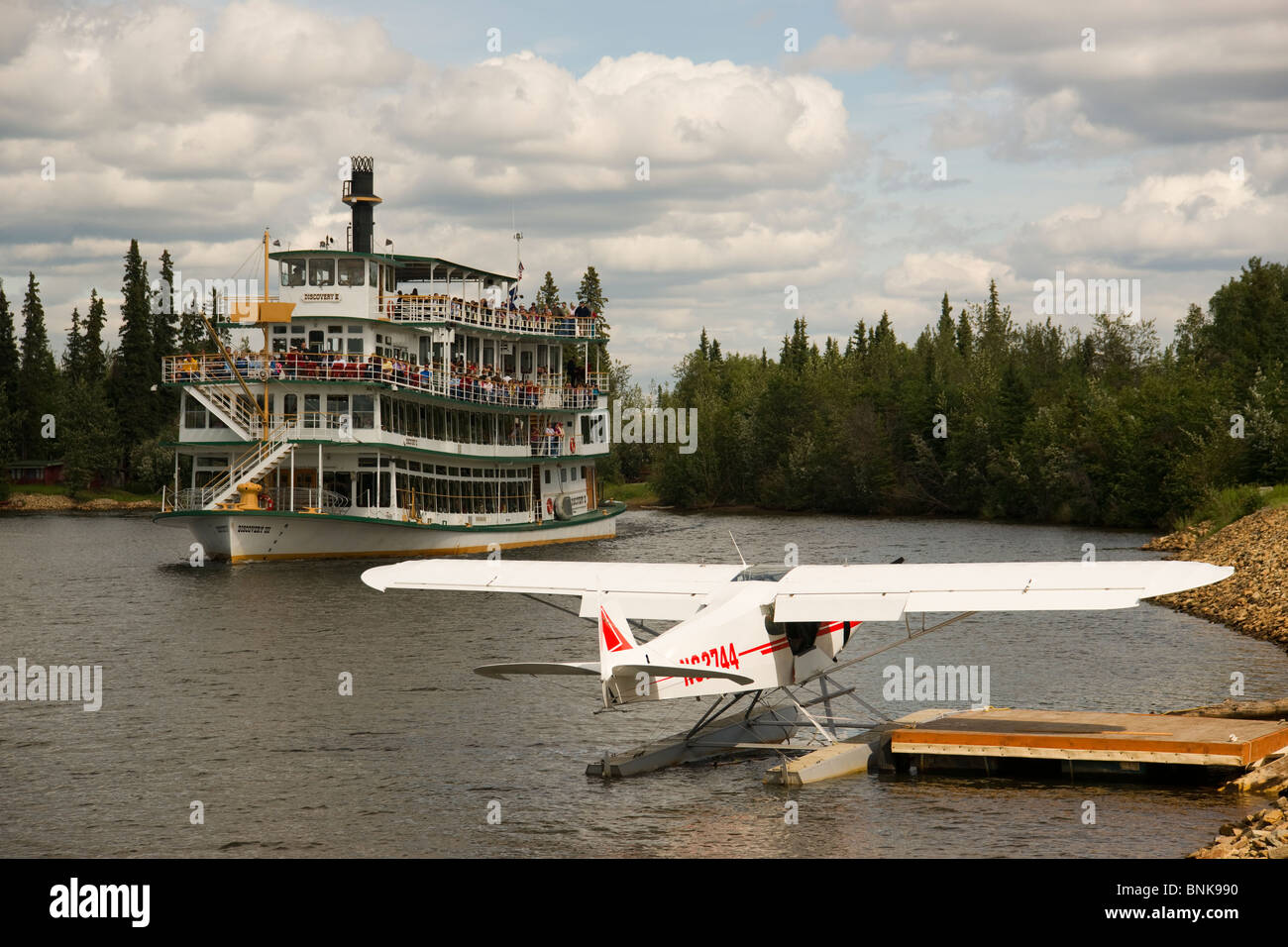 Sternwheeler Riverboat Discovery on the Chena River Stock Photo - Alamy