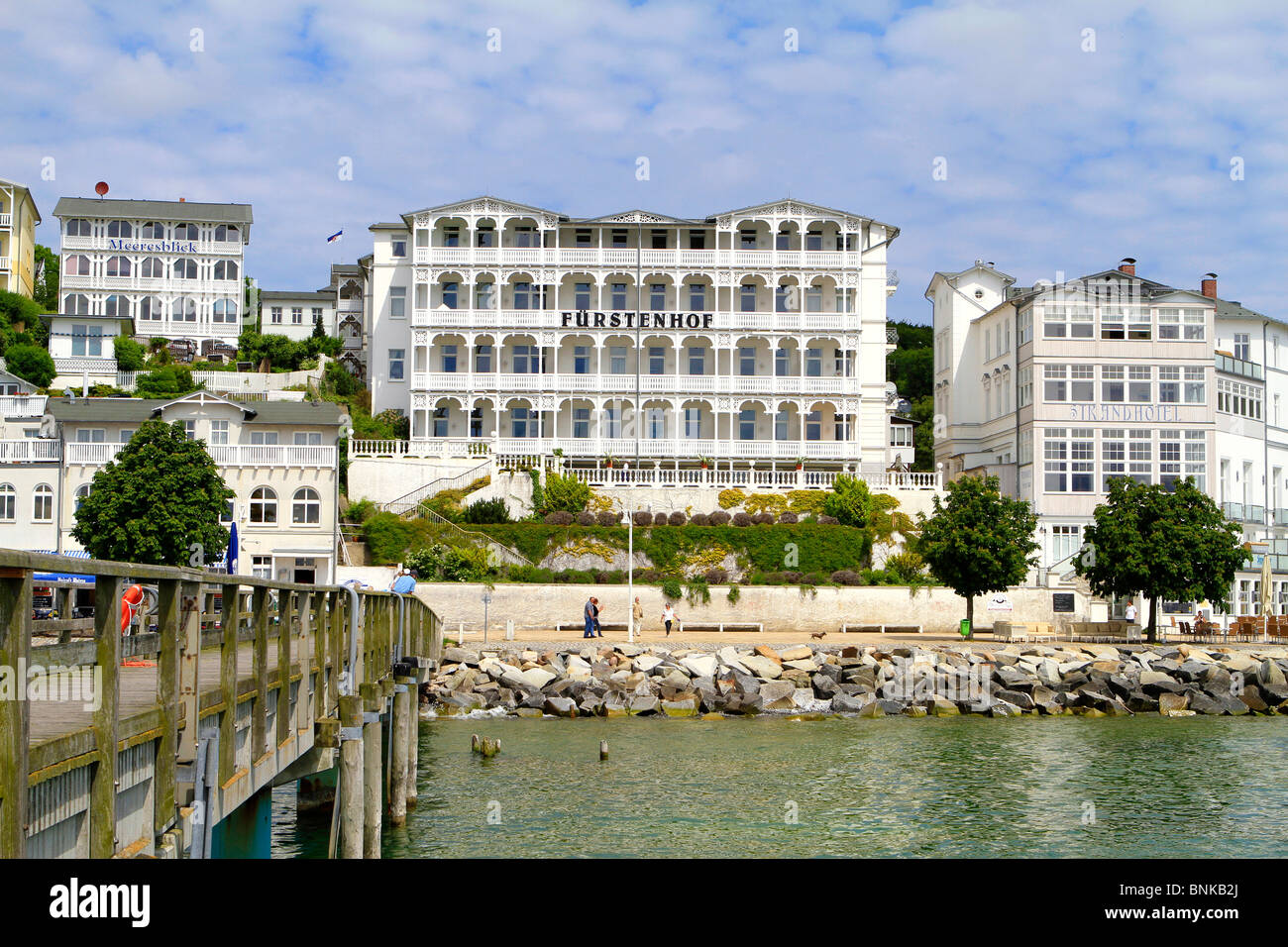 Bridge footbridge sassnitz ruegen hi-res stock photography and images ...