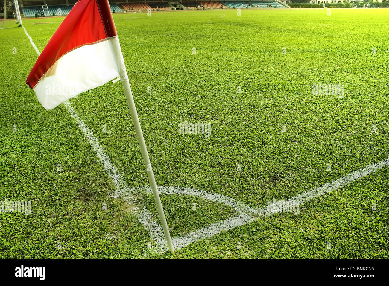 corner of football field Stock Photo - Alamy