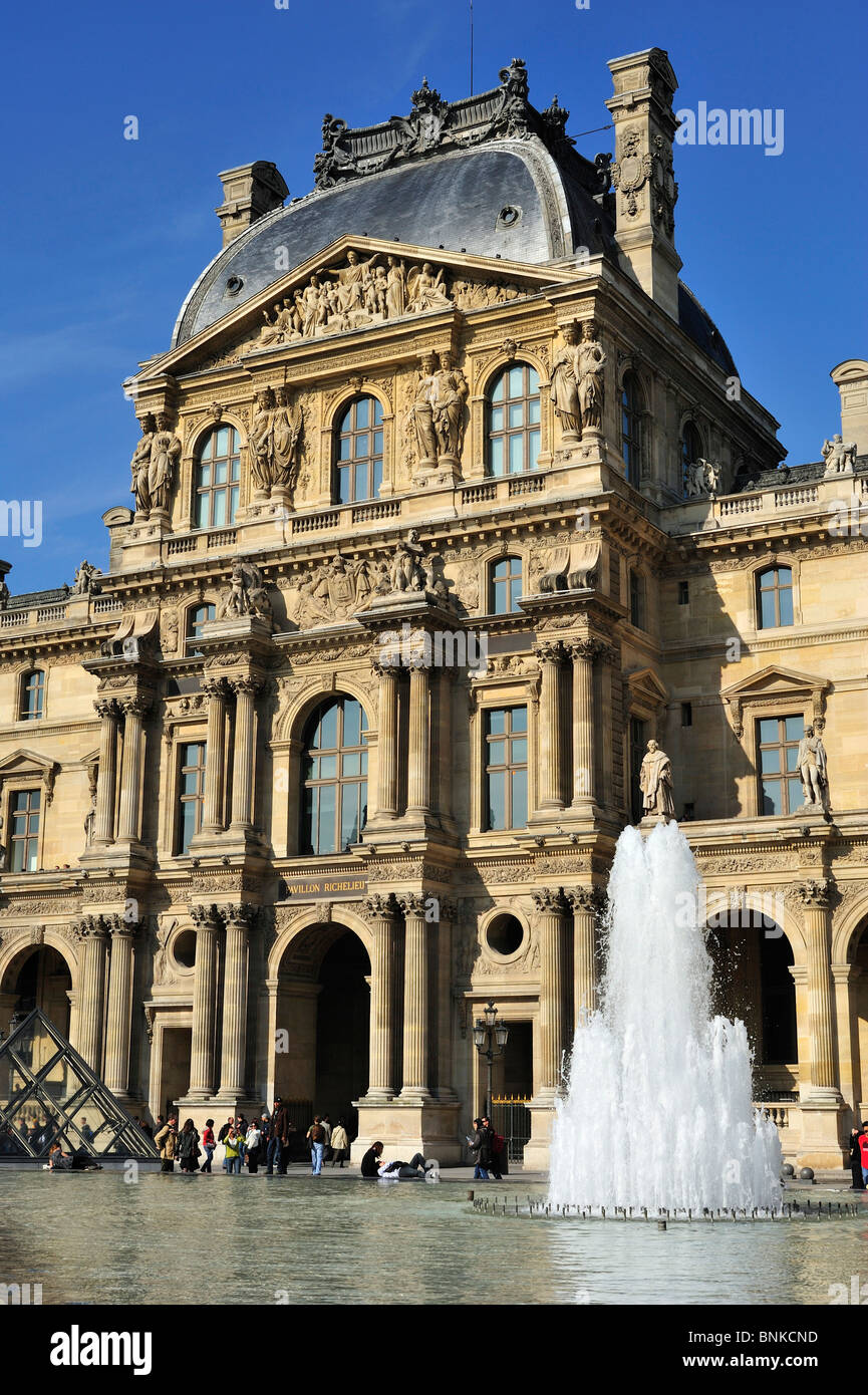 UNESCO blue sky cour napoleon cour napoleon day daytime europe exterior ...