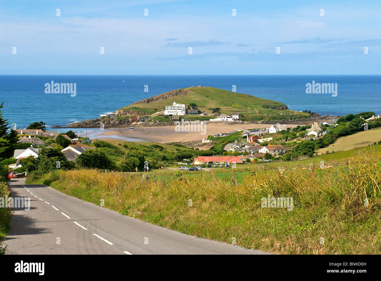 Bigbury on Sea and Burgh Island in South Devon Stock Photo - Alamy