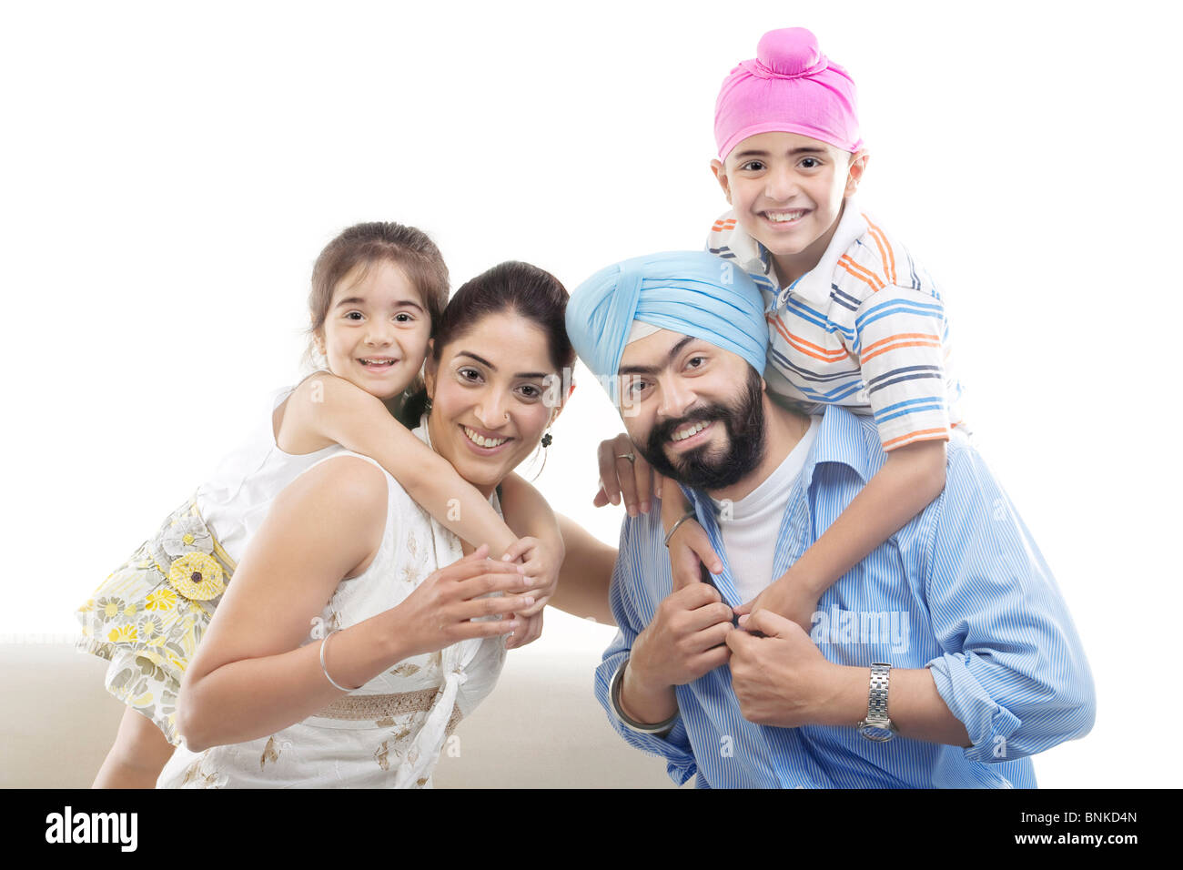 Portrait sikh family hi-res stock photography and images - Alamy