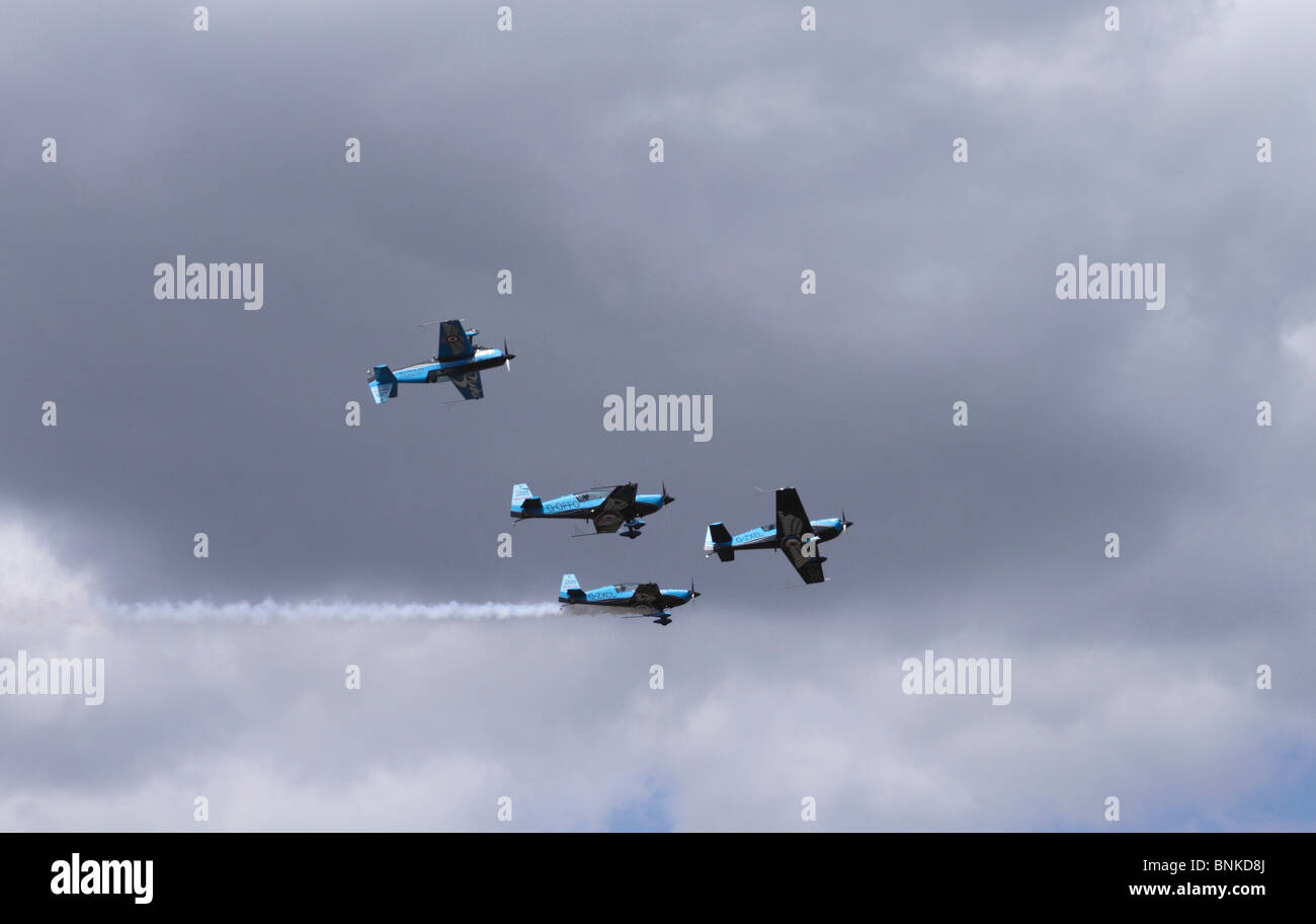 The Blades RAF aerobatic team Farnborough Airshow 2010 Stock Photo - Alamy