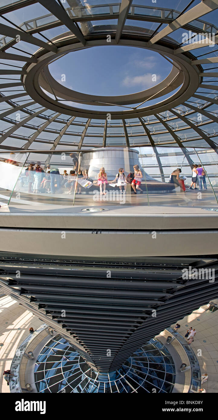 Germany Berlin town city parliament Reichstag dome architecture ...