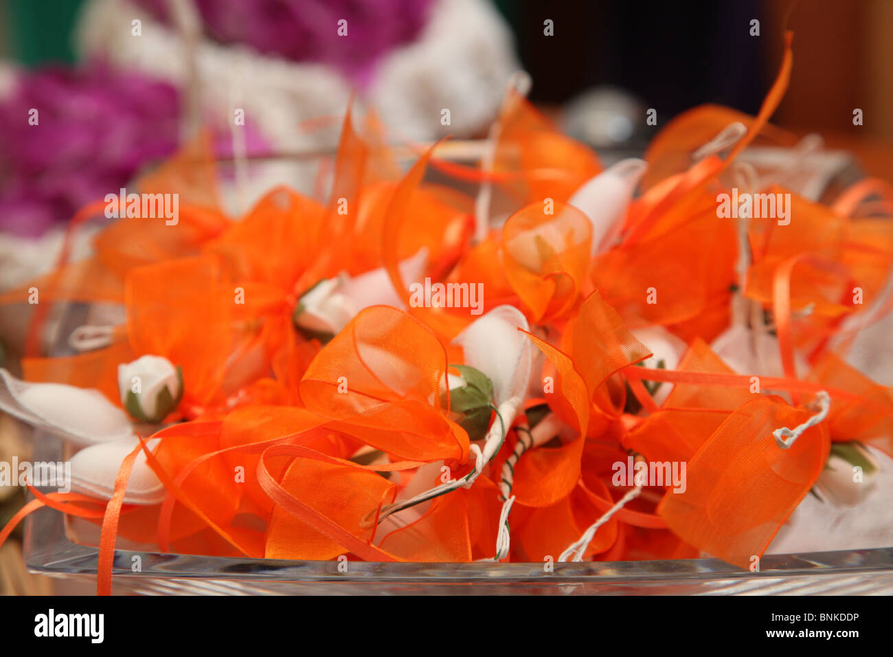 wedding bonbons for the guests in Greece Stock Photo - Alamy