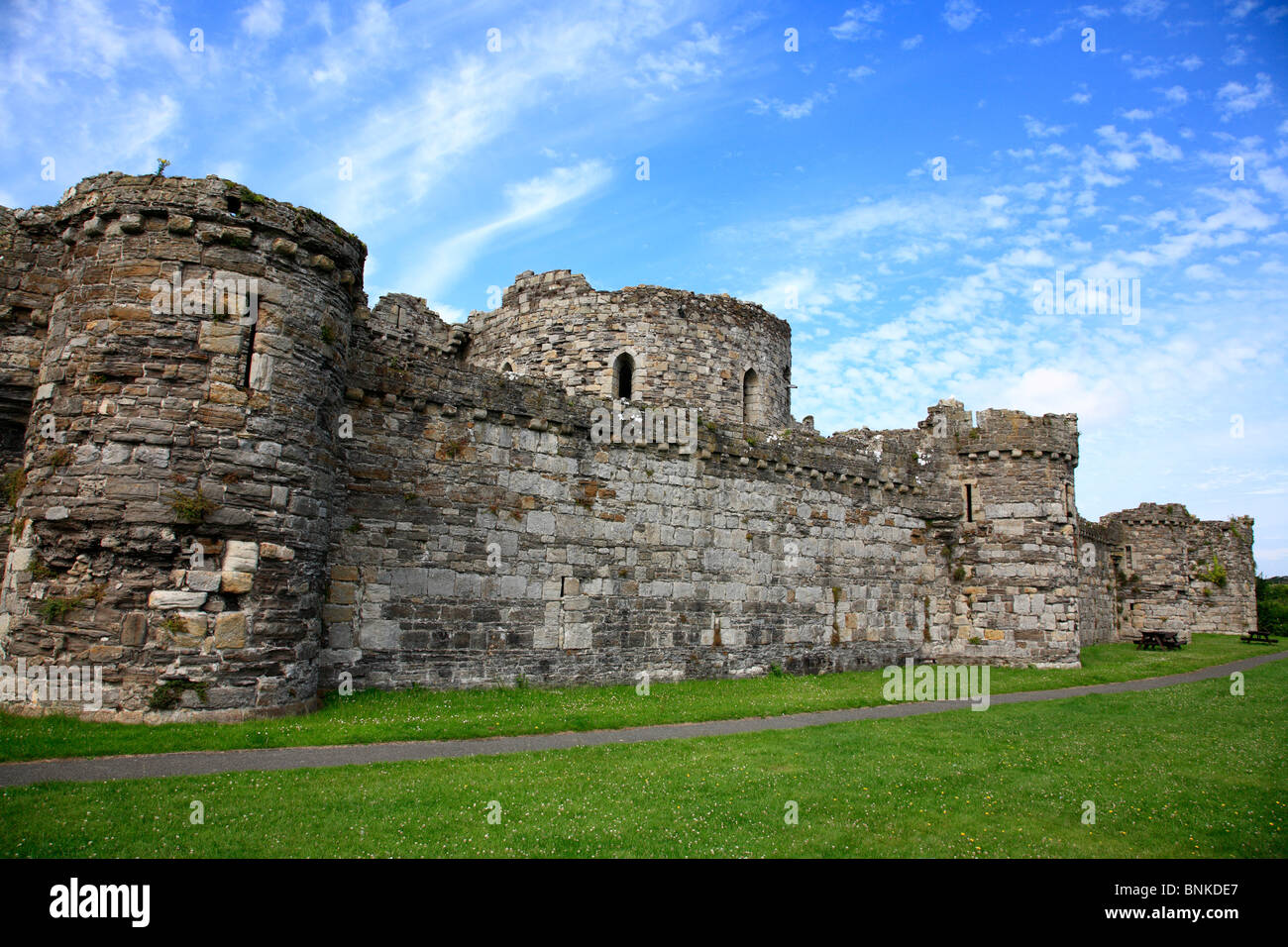 Beaumaris Castle Anglesey North Wales UK United Kingdom EU European ...