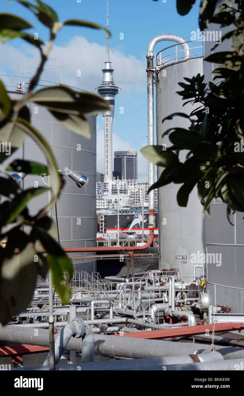 The 'Tank Farm', Wynyard Point industrial storage area on Auckland's ...