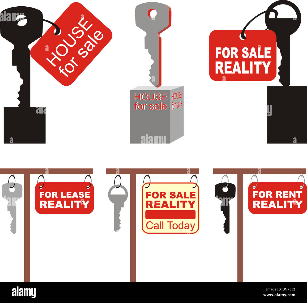 Symbol sale of real estate Stock Photo - Alamy