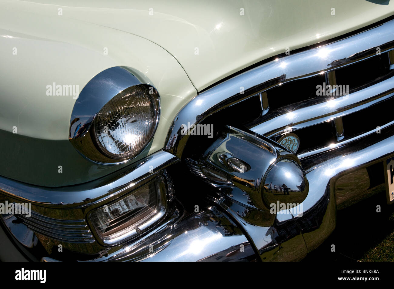 Front of a classic Cadillac car Stock Photo - Alamy