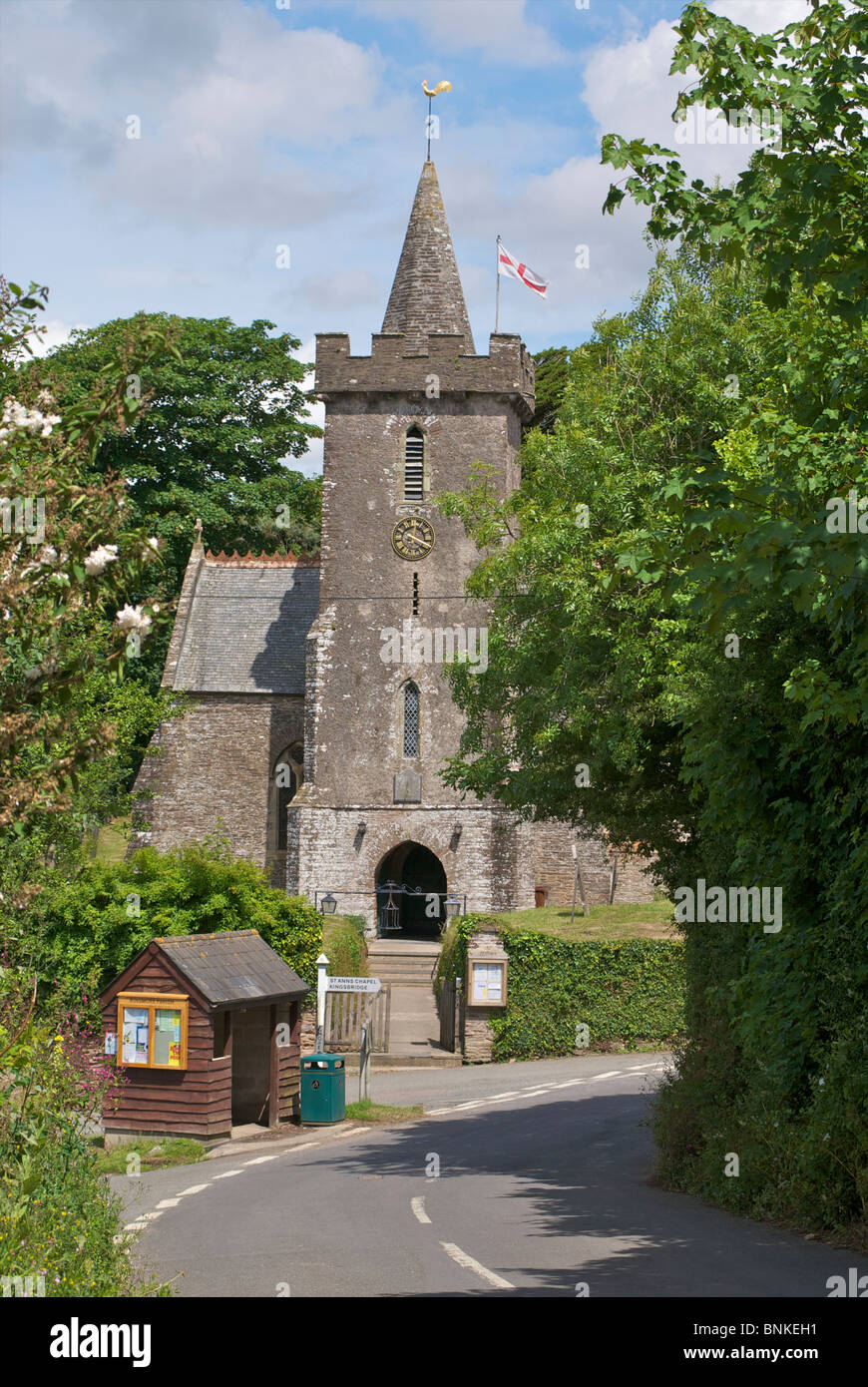 Church in Ringmore, Devon Stock Photo - Alamy
