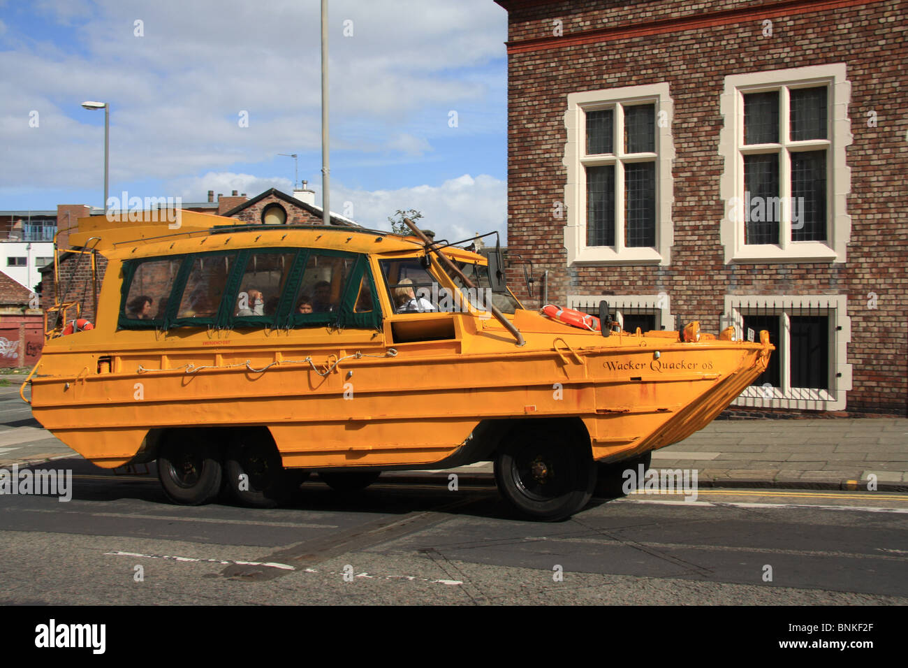 Liverpool England Great Britain amphibious vehicle car automobile boat ...