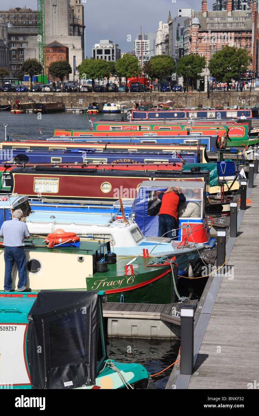 Liverpool England Great Britain boats houseboats river boats landing ...