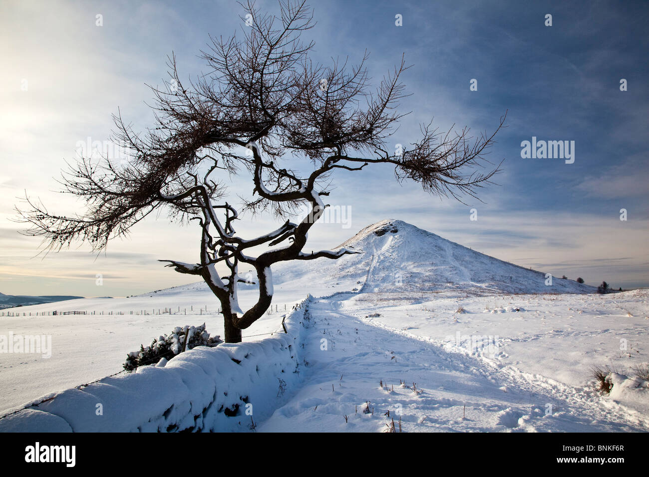 Roseberry Topping in Winter Snow, North Yorkshire Stock Photo - Alamy