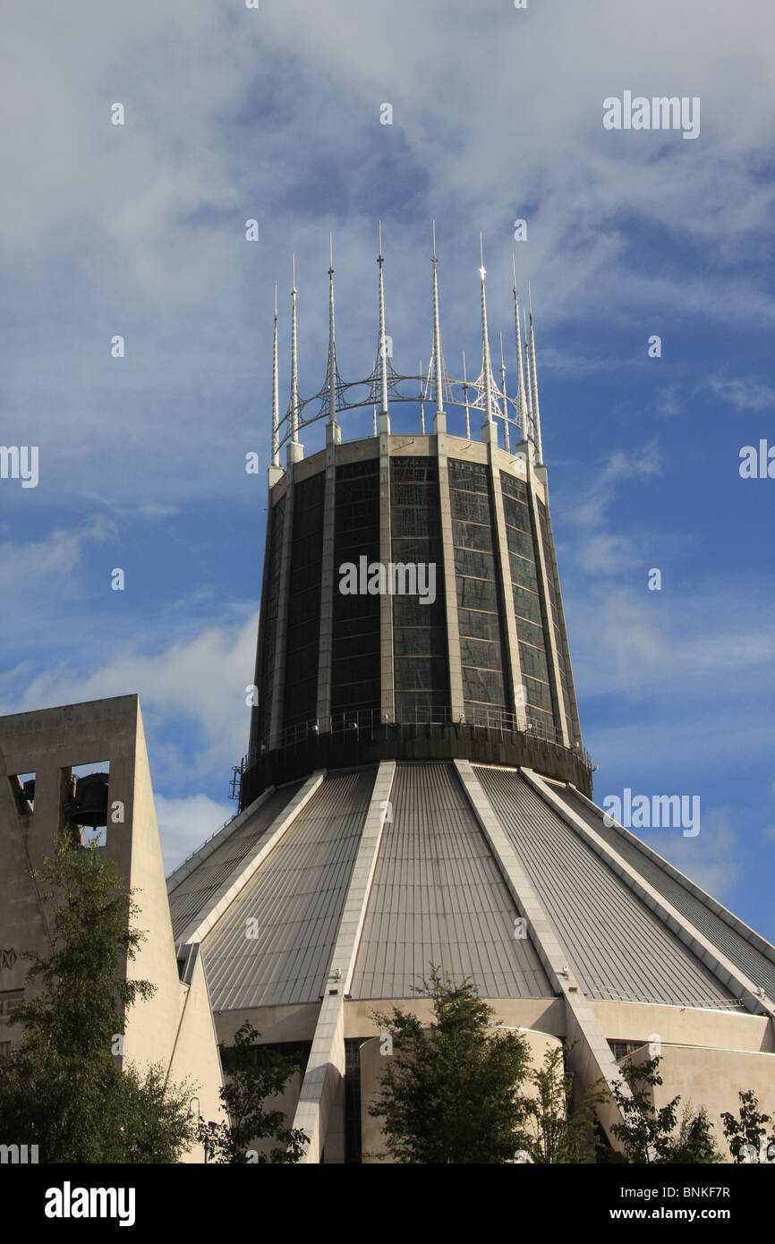 Liverpool England Great Britain church roof Metropolitan Cathedral ...