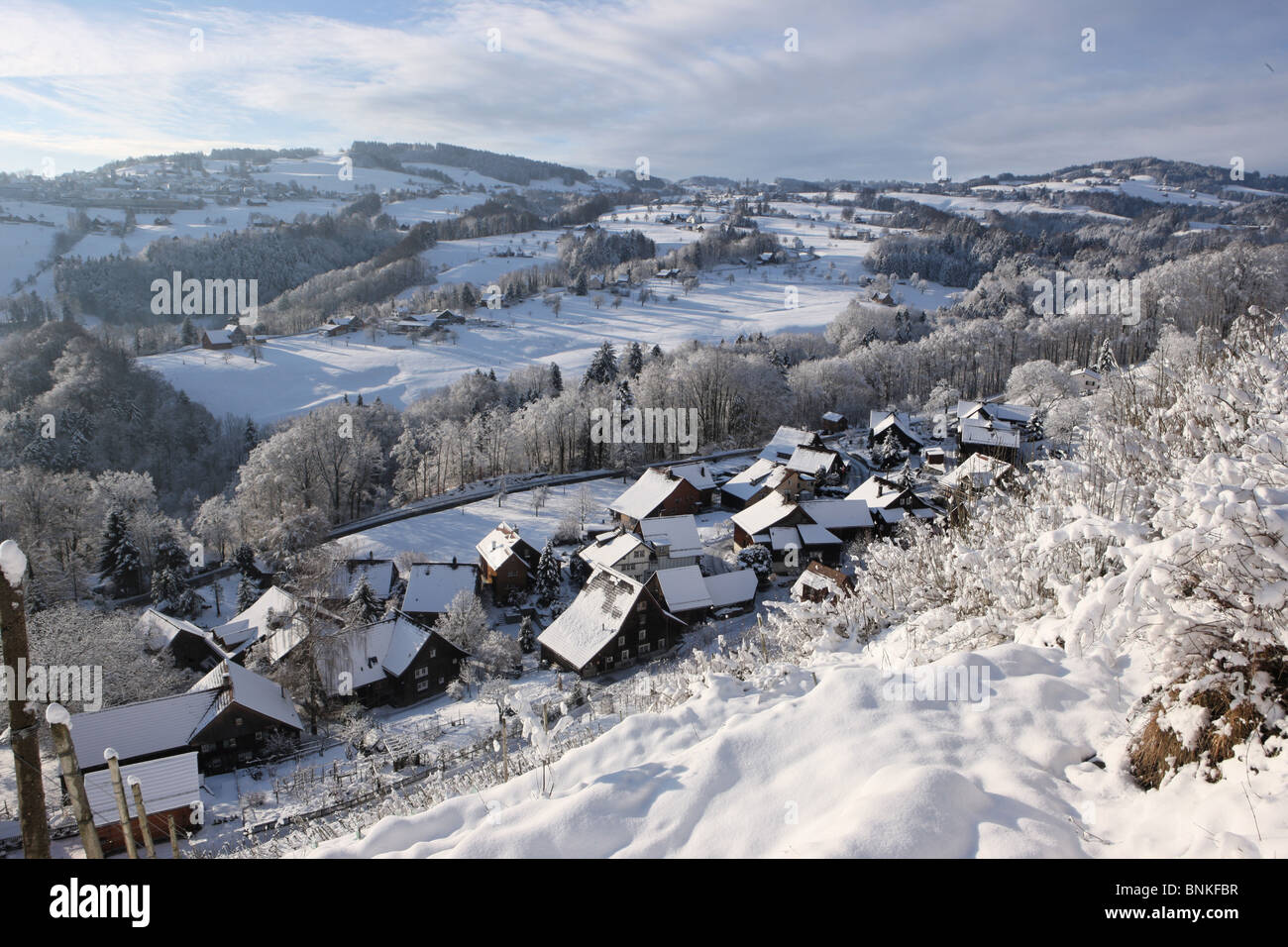 Switzerland scenery appenzell ausserrhoden appenzellerland hi-res stock ...