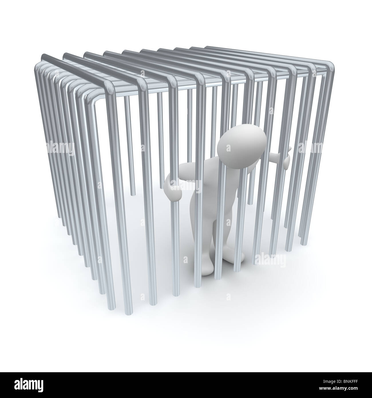 Jailed man in cage. 3d rendered illustration Stock Photo - Alamy Jailed man in cage. 3d rendered illustration Stock Photo - Alamy