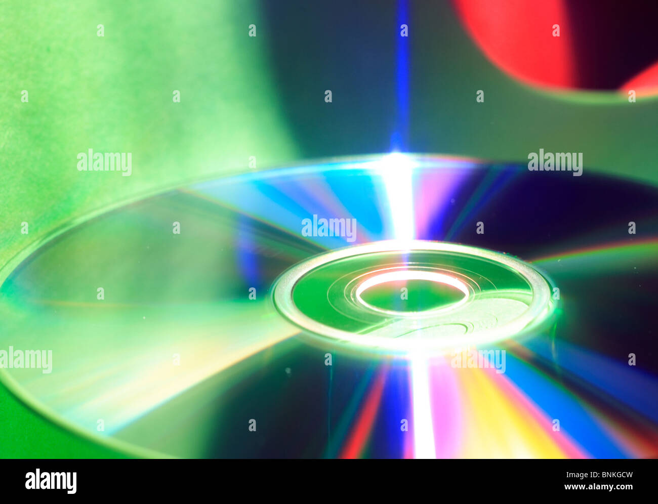 Burning CD or DVD media detail photo Stock Photo - Alamy