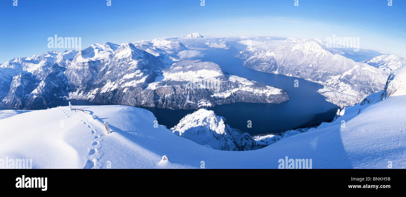 Switzerland scenery winter snow mountains centrals Switzerland ...