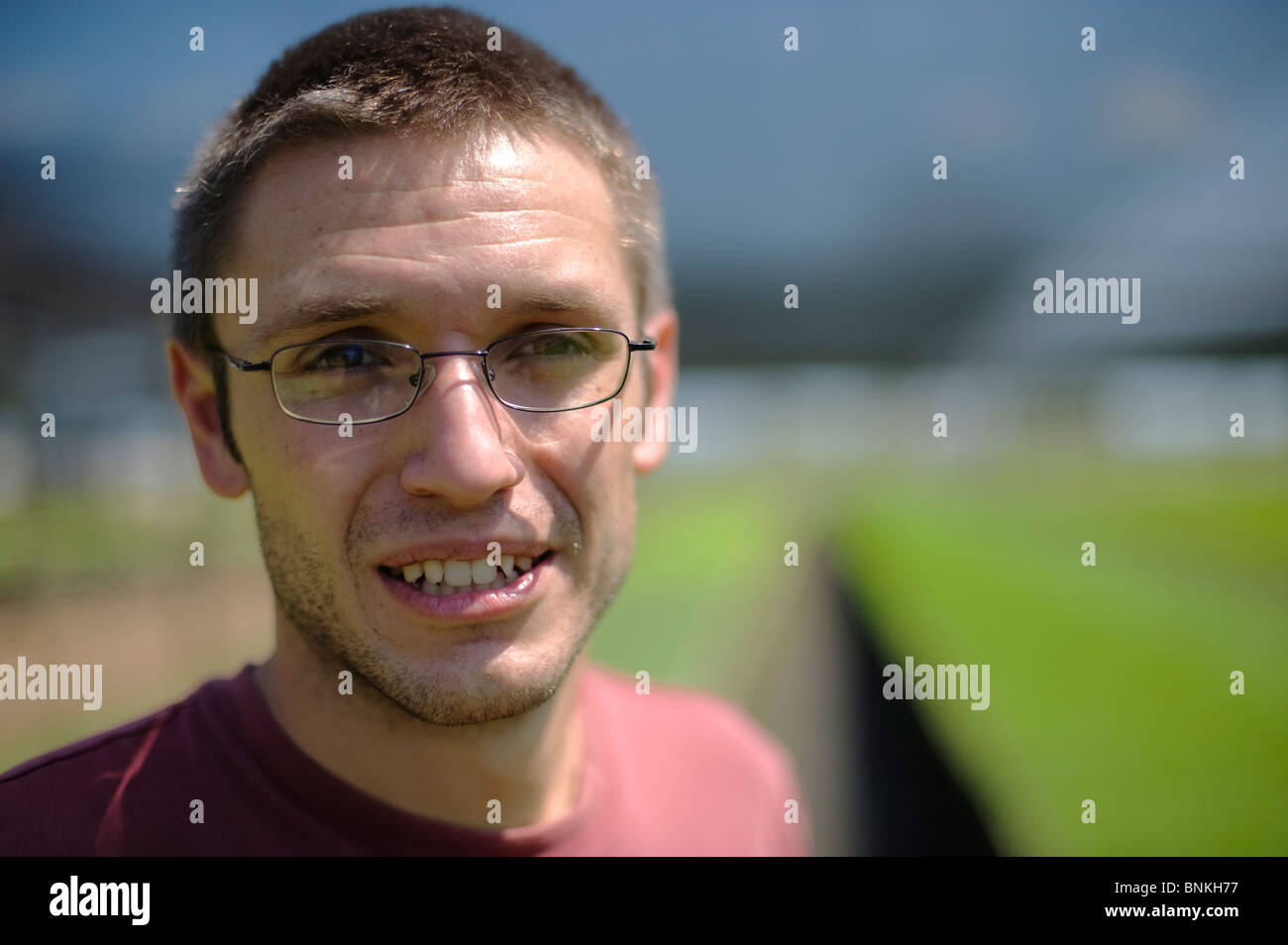 Plain facial expression of adult male Caucasian. Pongola, Kwazulu Natal ...