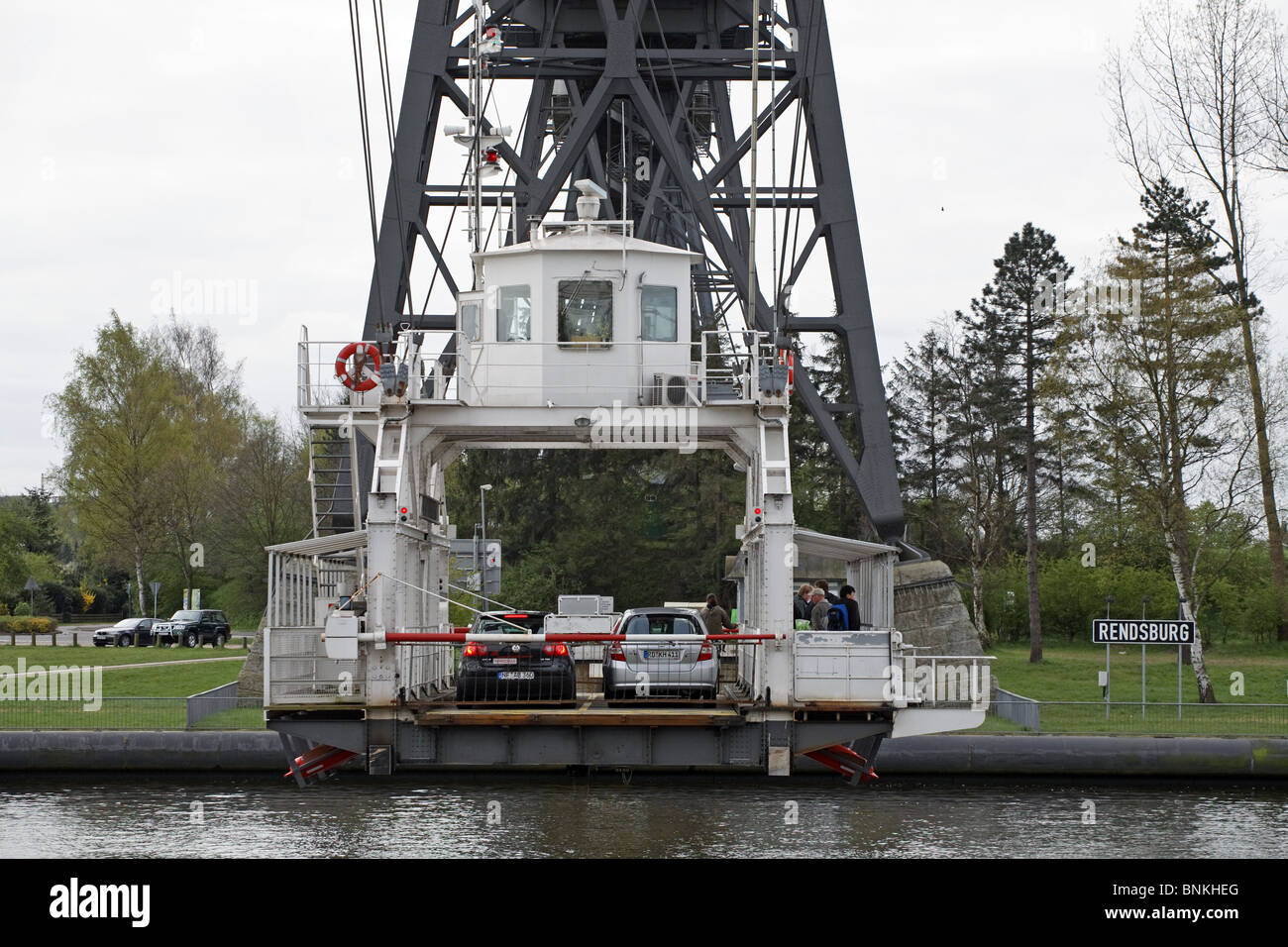 The transporter bridge in Rendsburg, Germany Stock Photo - Alamy