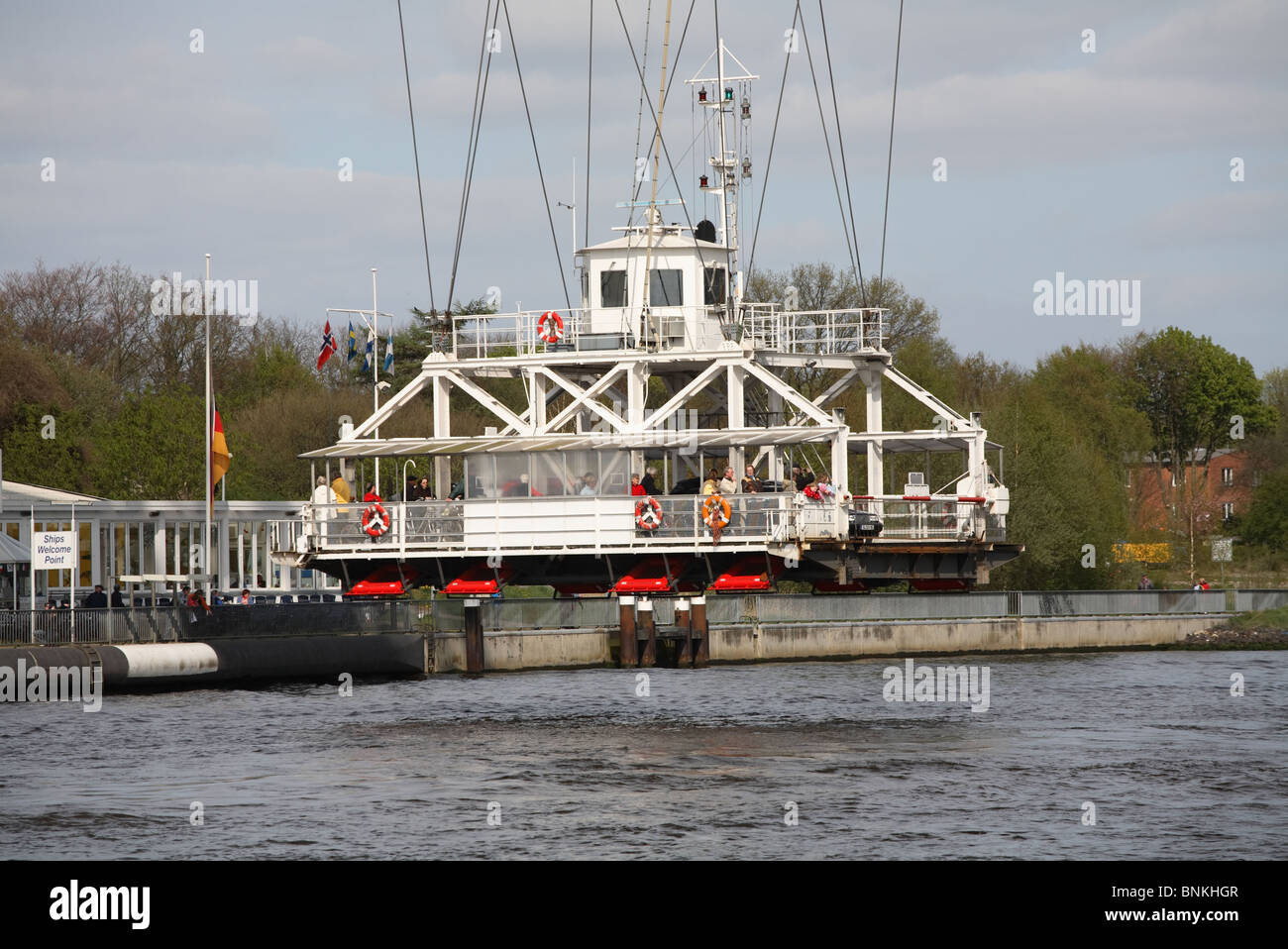 The transporter bridge in Rendsburg, Germany Stock Photo - Alamy