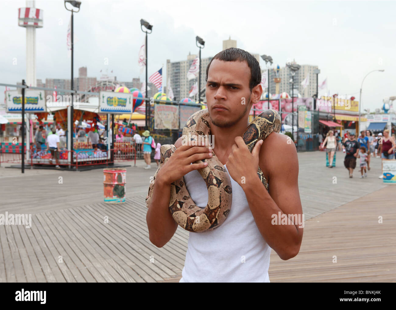 Man and snake hi-res stock photography and images - Alamy