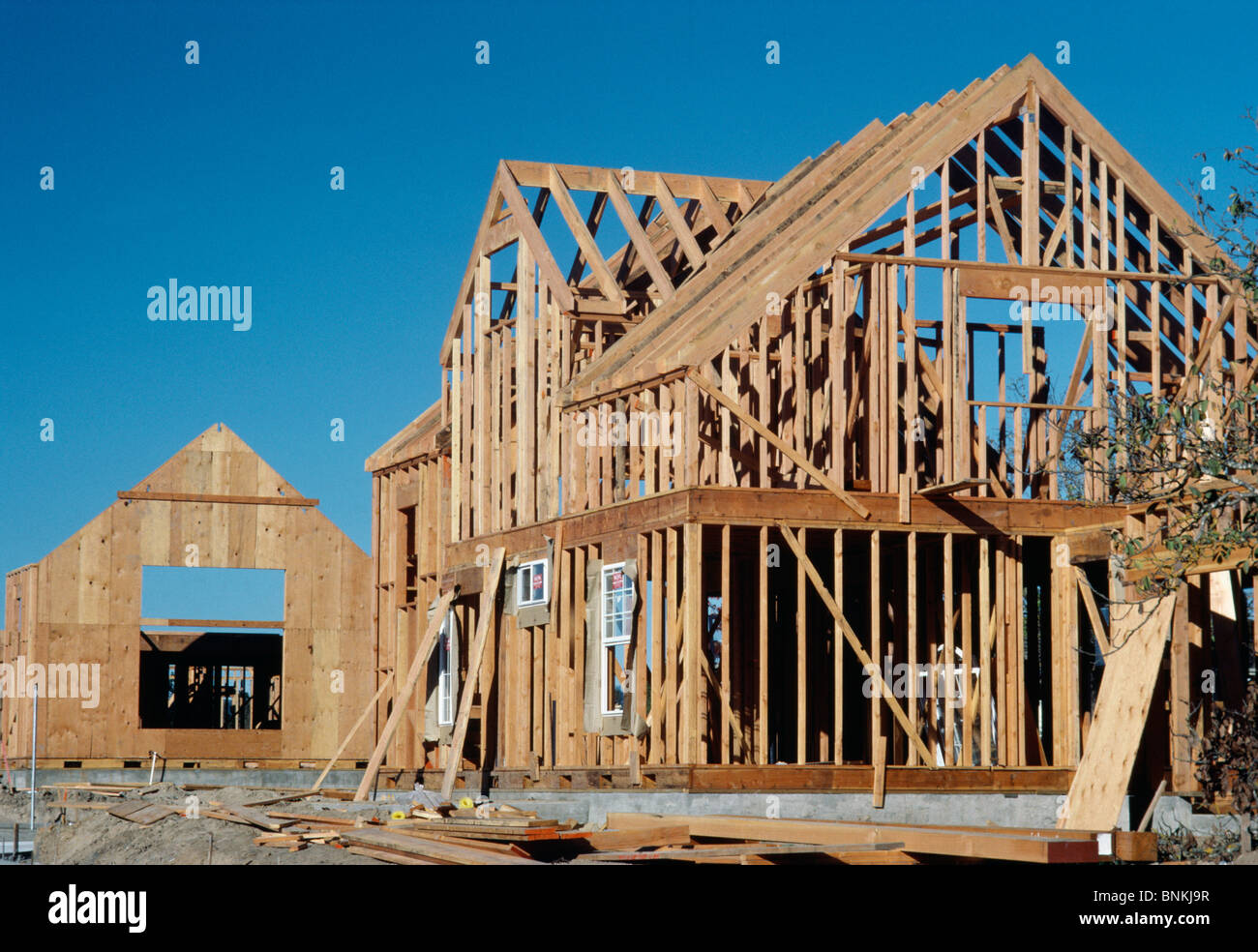 Home Construction in a suburban neighborhood, United States Stock Photo ...