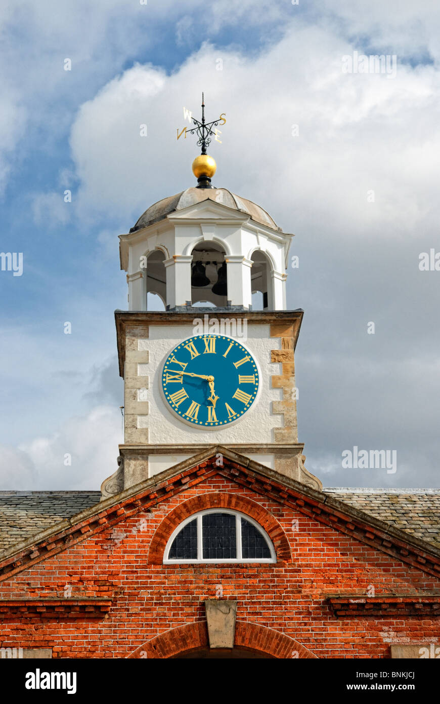 Clock tower and stable block in Clumber park Nottinghamshire Stock ...