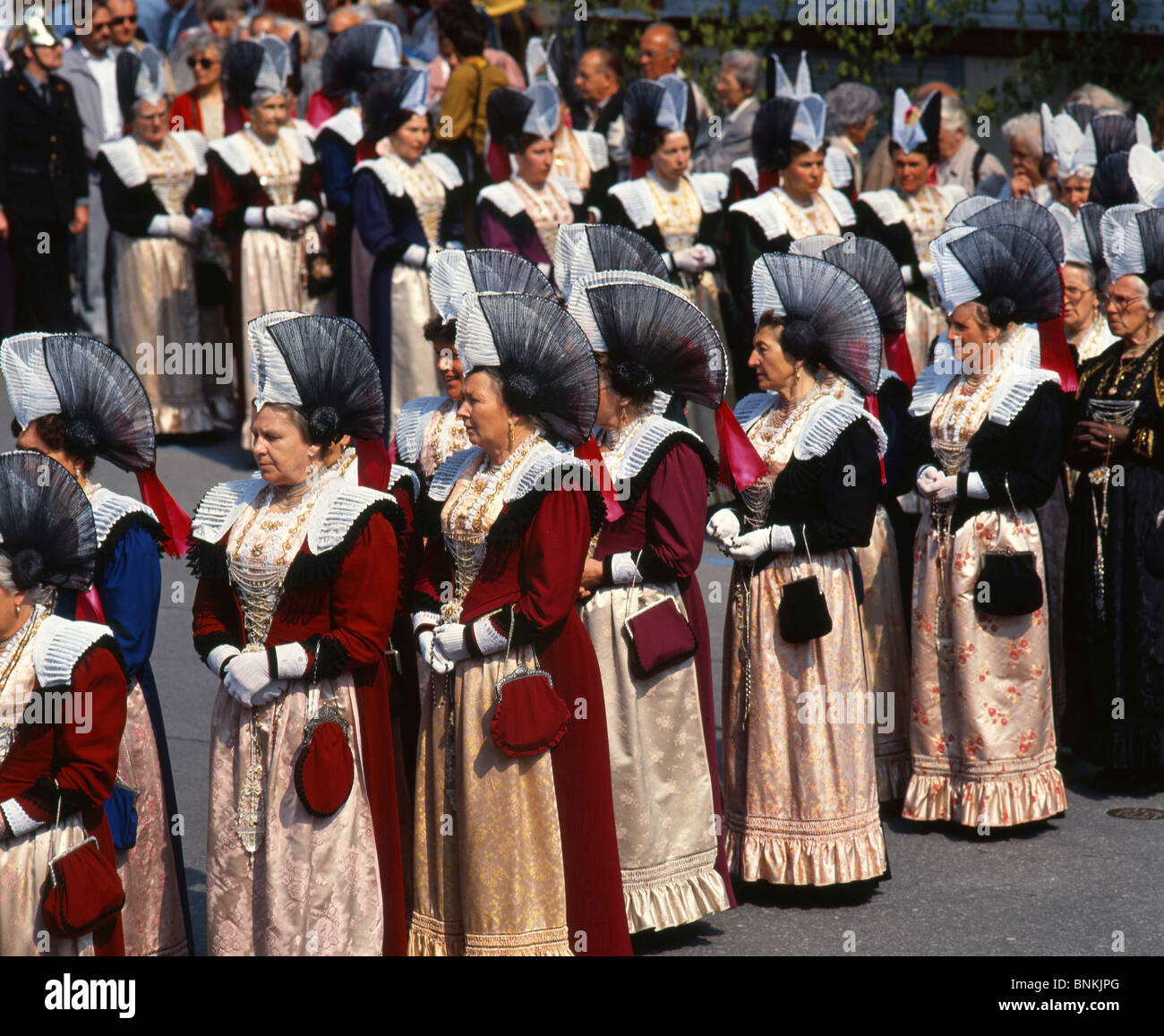 Switzerland Appenzell Corpus Christi procession national costumes ...