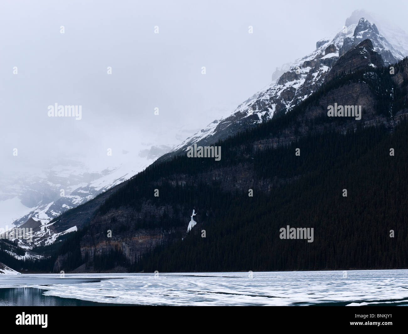 Lake Louise and Mount St Piran Banff National Park Alberta Canada Stock ...