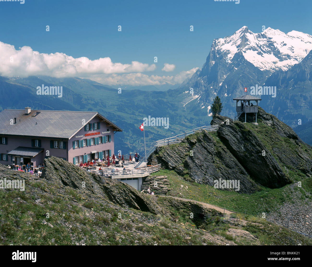 Switzerland scenery mountain house hotel Grindelwaldblick Kleine ...
