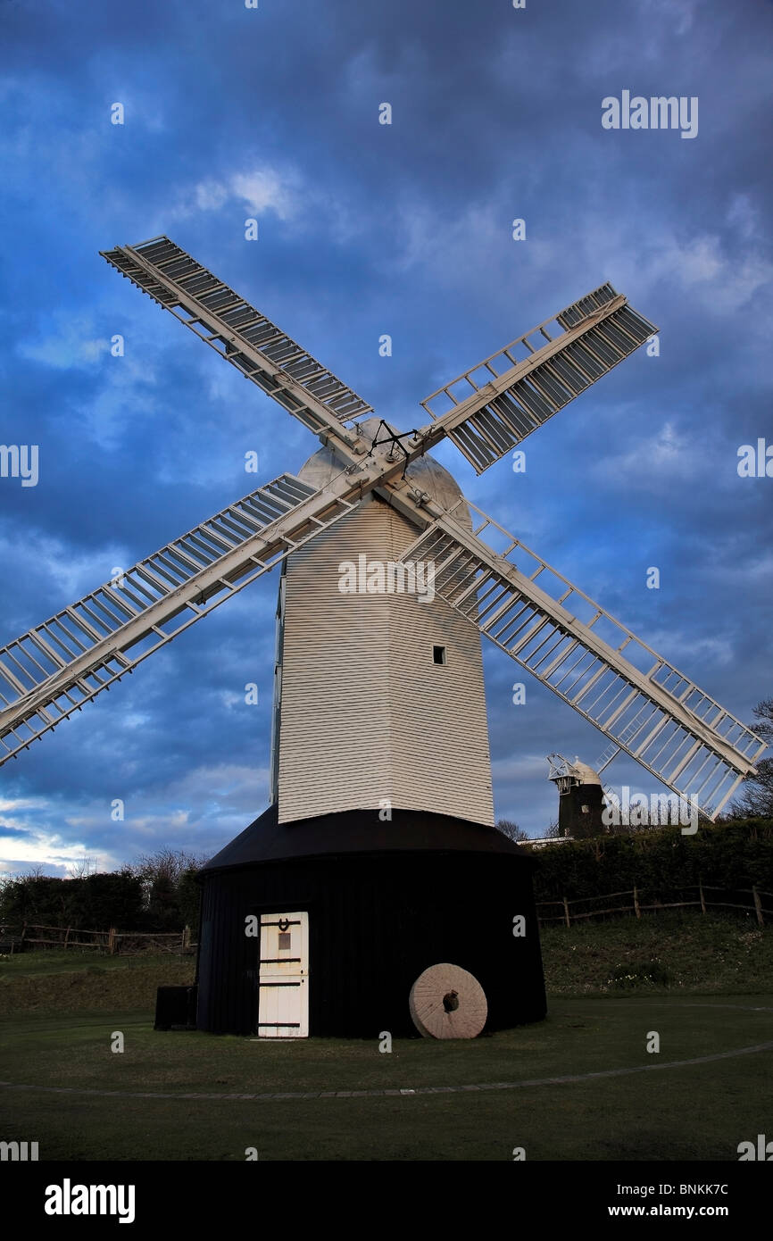 Jill Windmill a post mill and grade II listed building standing on the ...