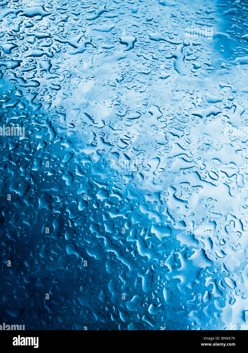 Water droplets seen from above on flat surface Stock Photo - Alamy